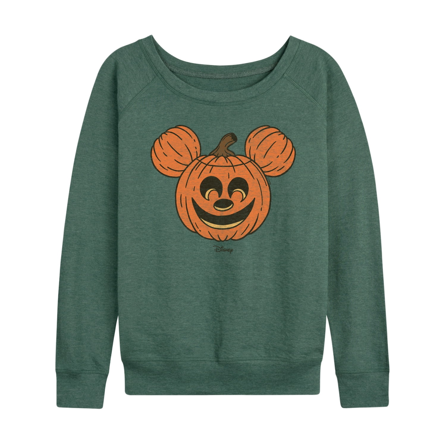 Disney - Mickey Pumpkin Head - Women's French Terry Long Sleeve ...