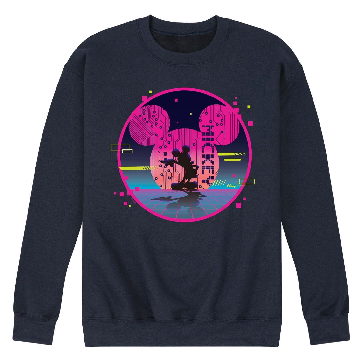 Disney - Mickey Sphere - Men's Crew Neck Fleece Pullover - Walmart.com