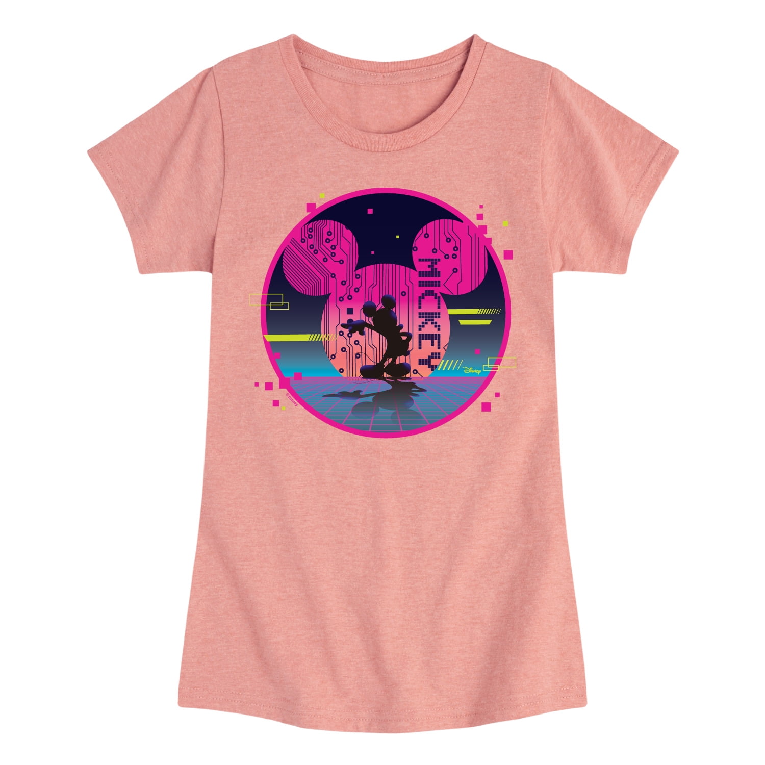Disney - Mickey Sphere - Toddler & Youth Girls Short Sleeve Graphic T ...
