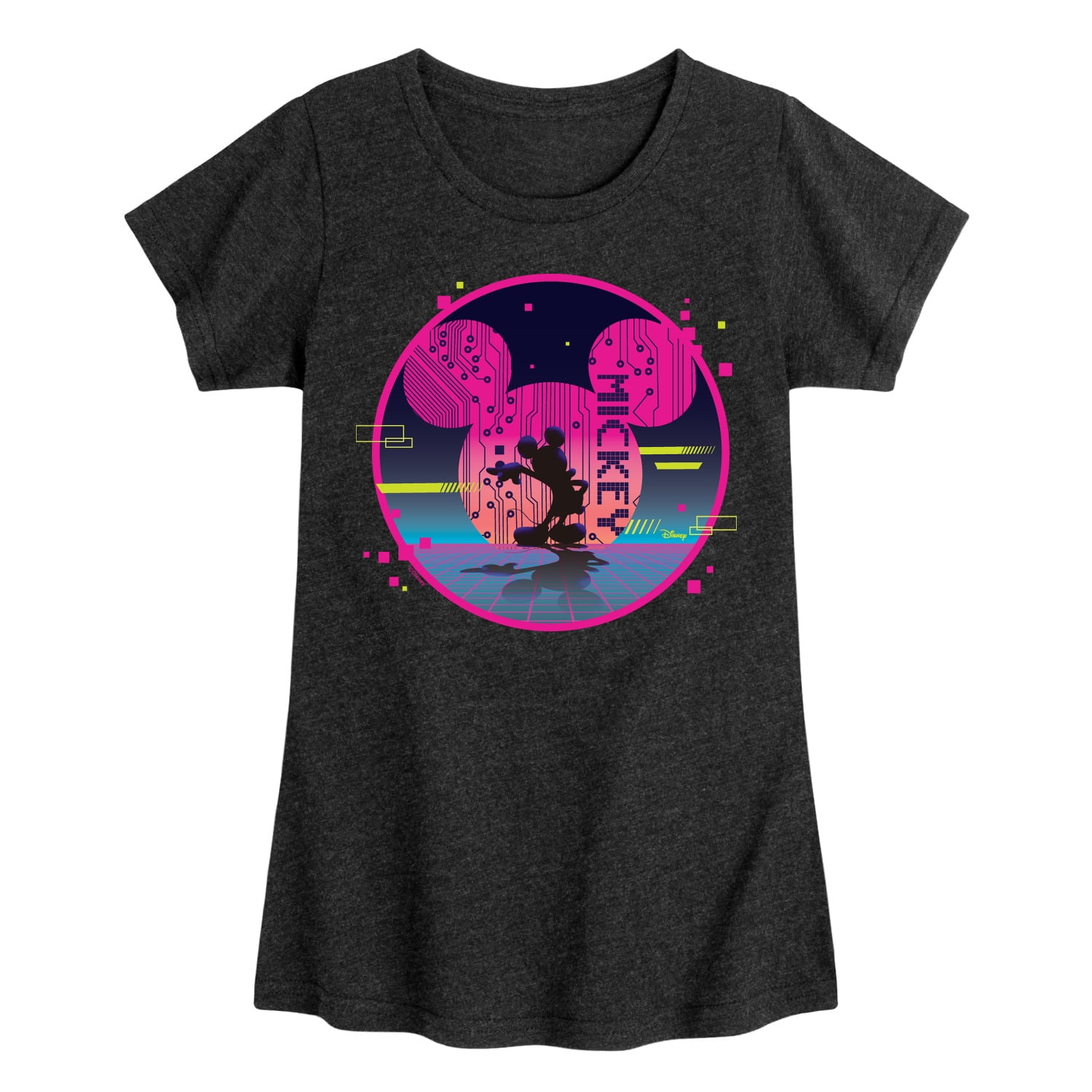 Disney - Mickey Sphere - Toddler & Youth Girls Short Sleeve Graphic T ...