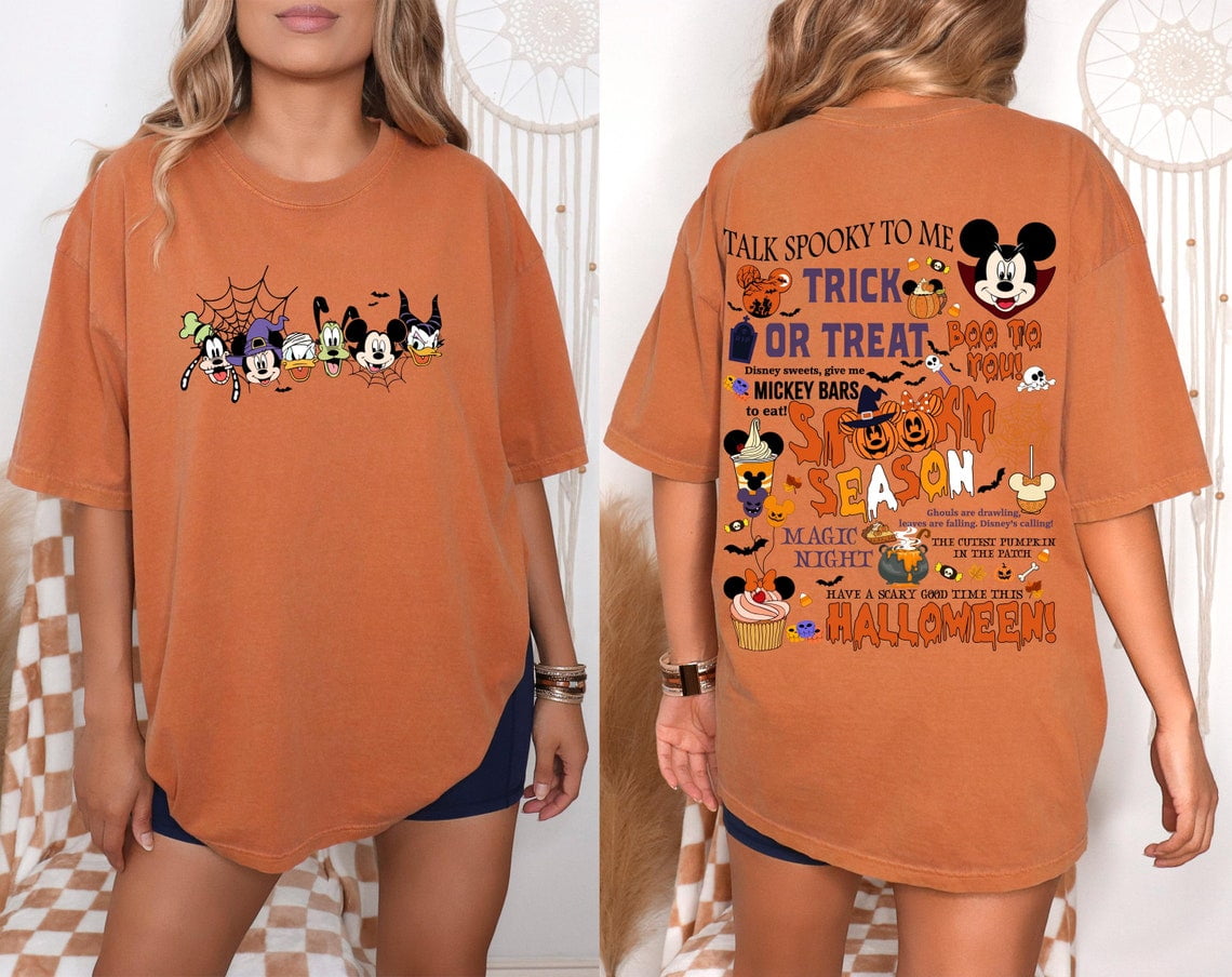 Disney Mickey Spooky Season Halloween Comfort Colors Shirt, Retro ...