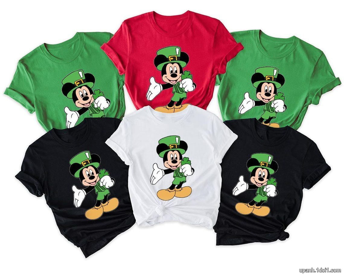 Disney Mickey St. Patrick's Day Shirt, Shamrock Clover Tee, Irish Day ...