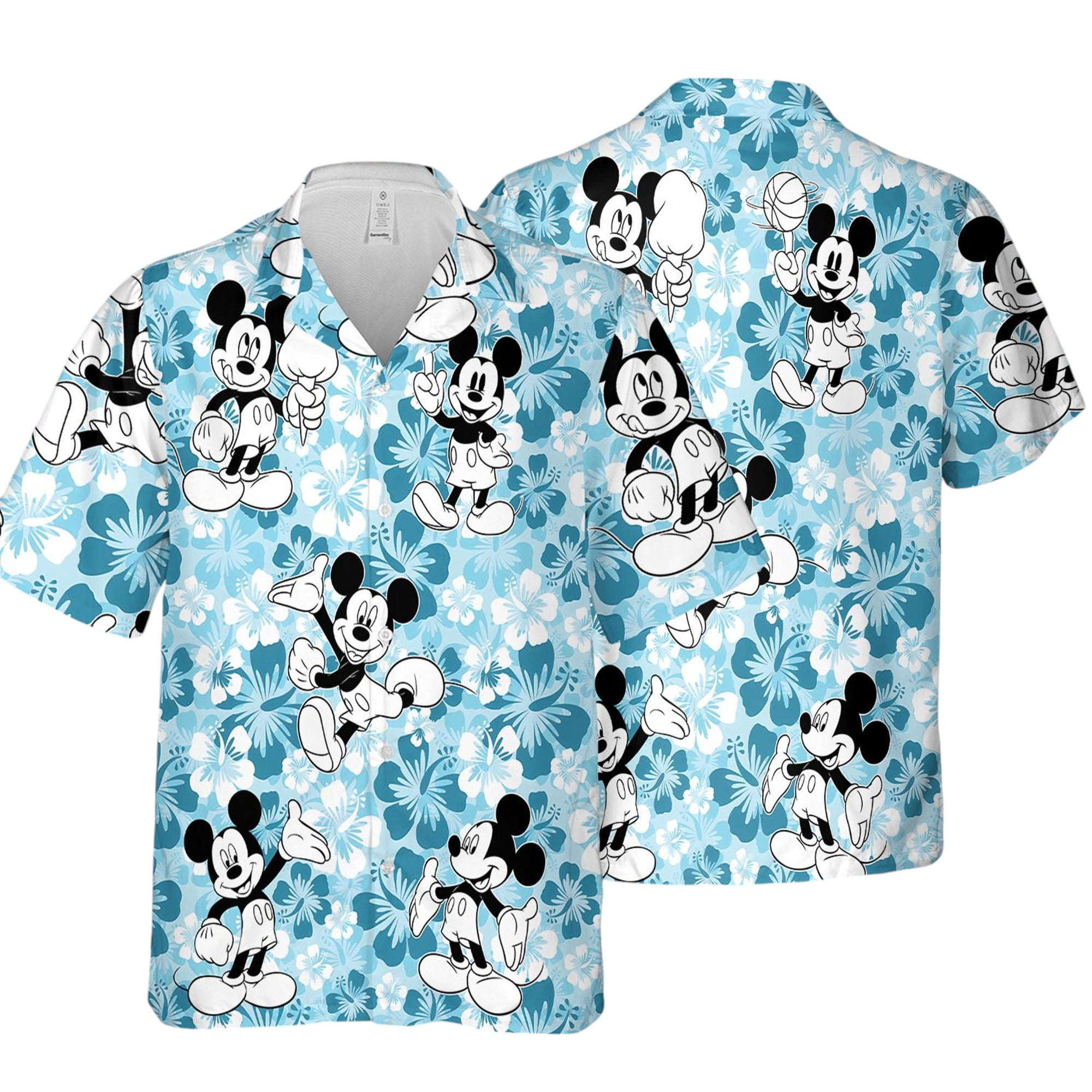 Disney Mickey Summer Hawaiian Shirt Disneyland Family Summer Trip ...