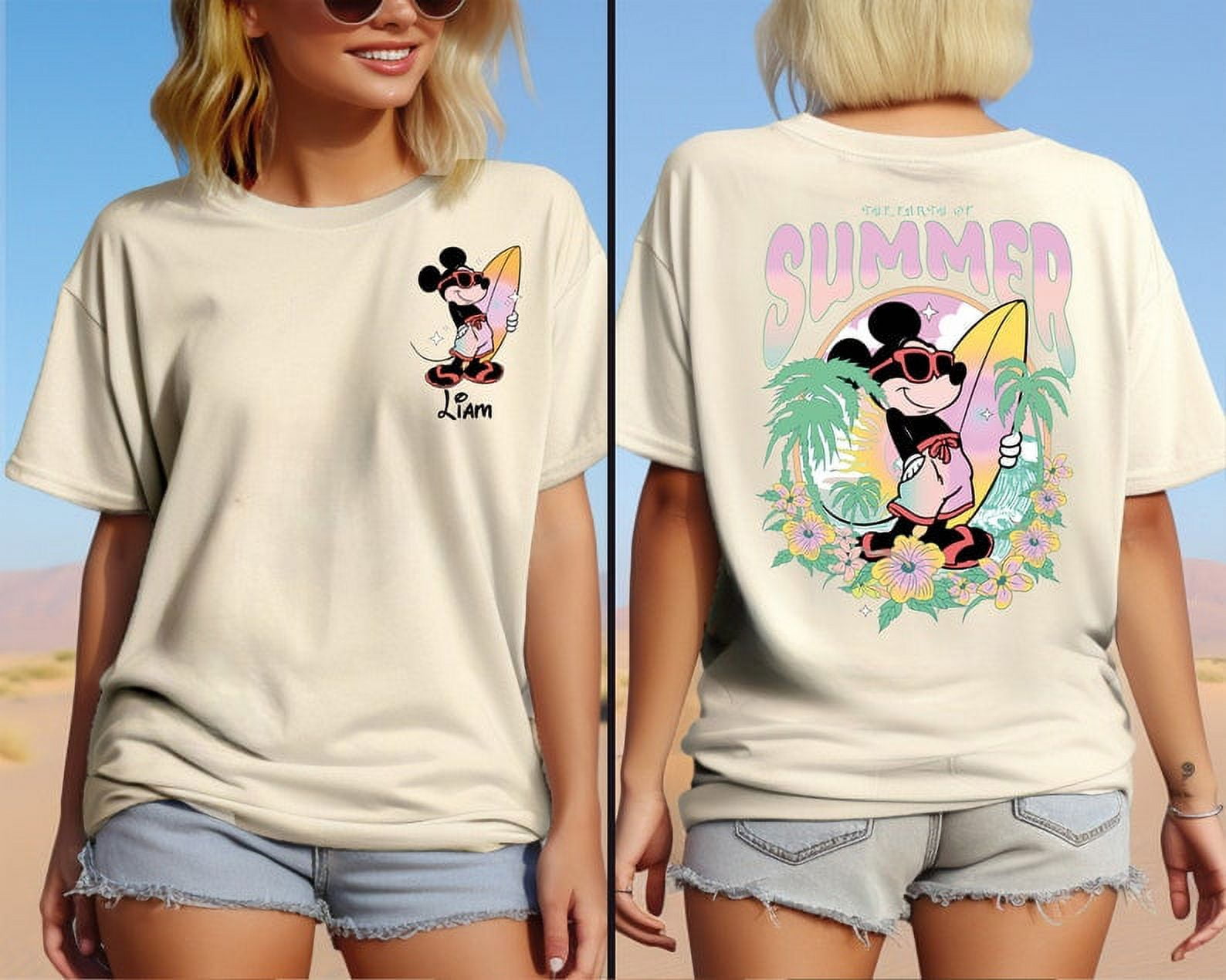 Disney Mickey Summer Shirt, Summer Vacation Shirt, Mickey Mouse Beach ...