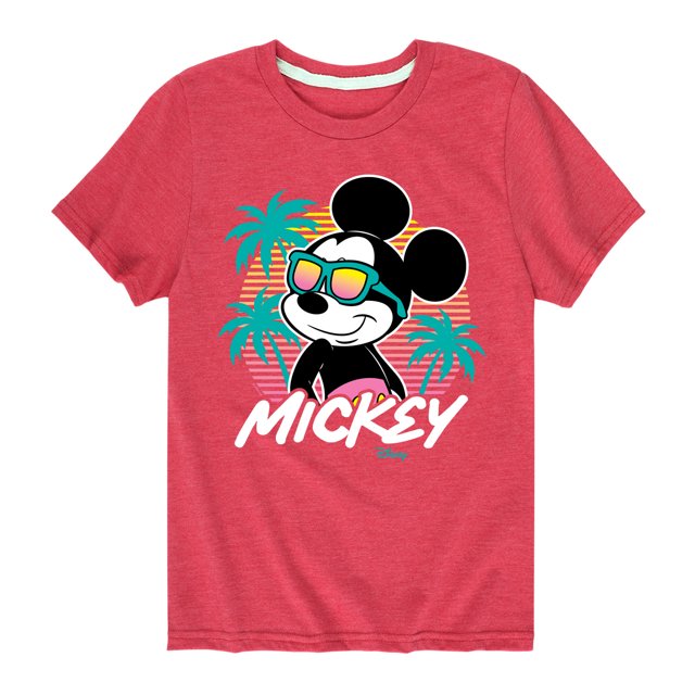 Disney - Mickey Sunset Shades - Toddler & Youth Short Sleeve Graphic T ...