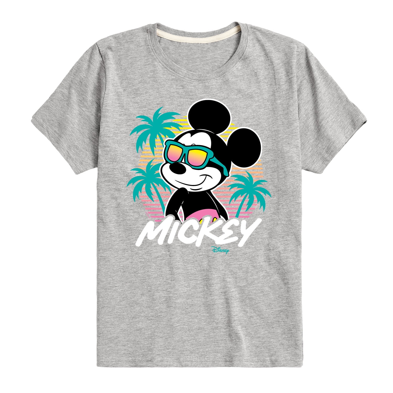 Disney - Mickey Sunset Shades - Toddler & Youth Short Sleeve Graphic T ...