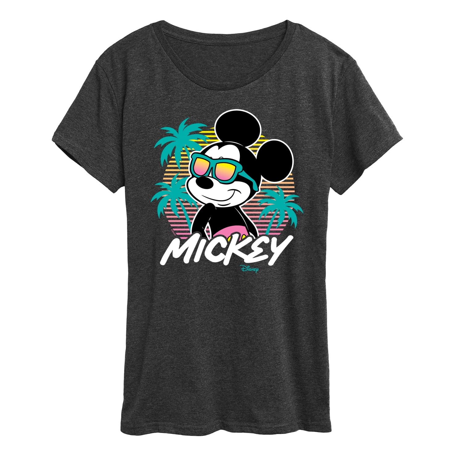 Disney - Mickey Sunset Shades - Women's Short Sleeve Graphic T-Shirt ...