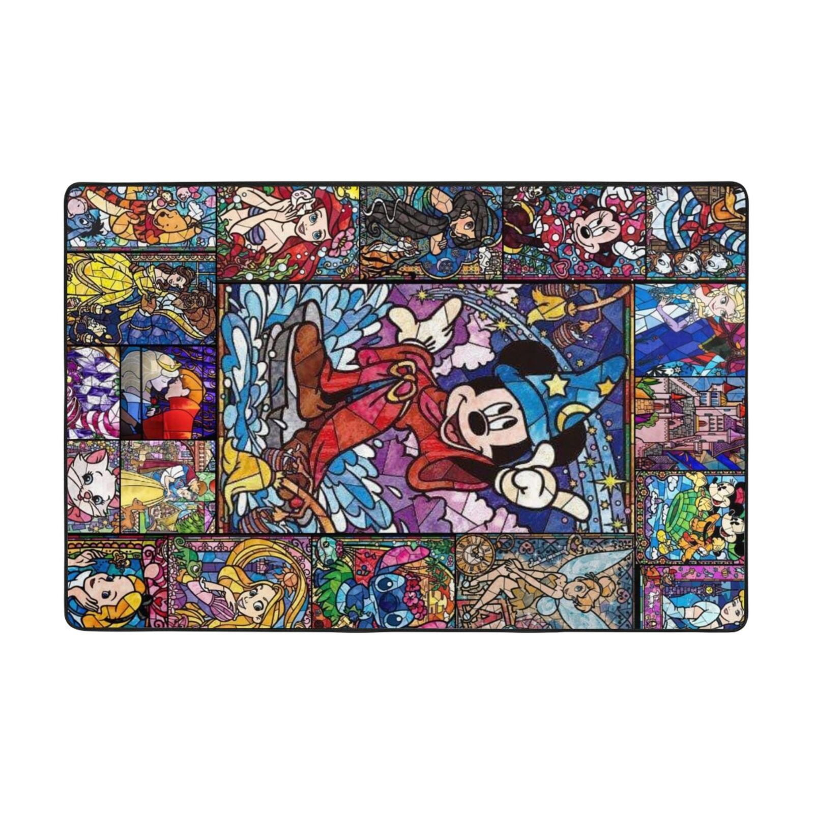 Disney-Mickey Tarot Gamer Rug Room Non-Slip Gaming Rug Cool Graffiti ...