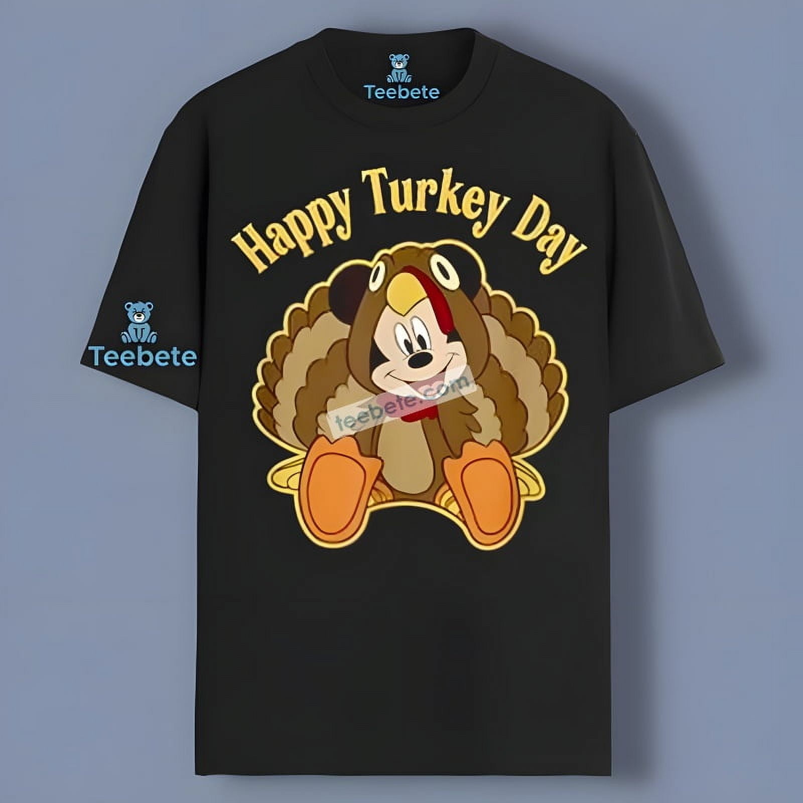 Disney Mickey Thanksgiving Happy Turkey Day Vintage Shirt - Walmart.com
