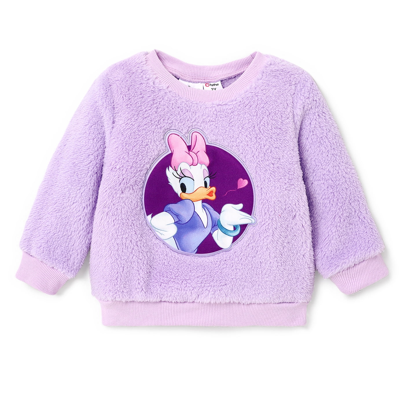 Disney Mickey Toddler Girls Fleece Sweatshirts Daisy Embroidered ...