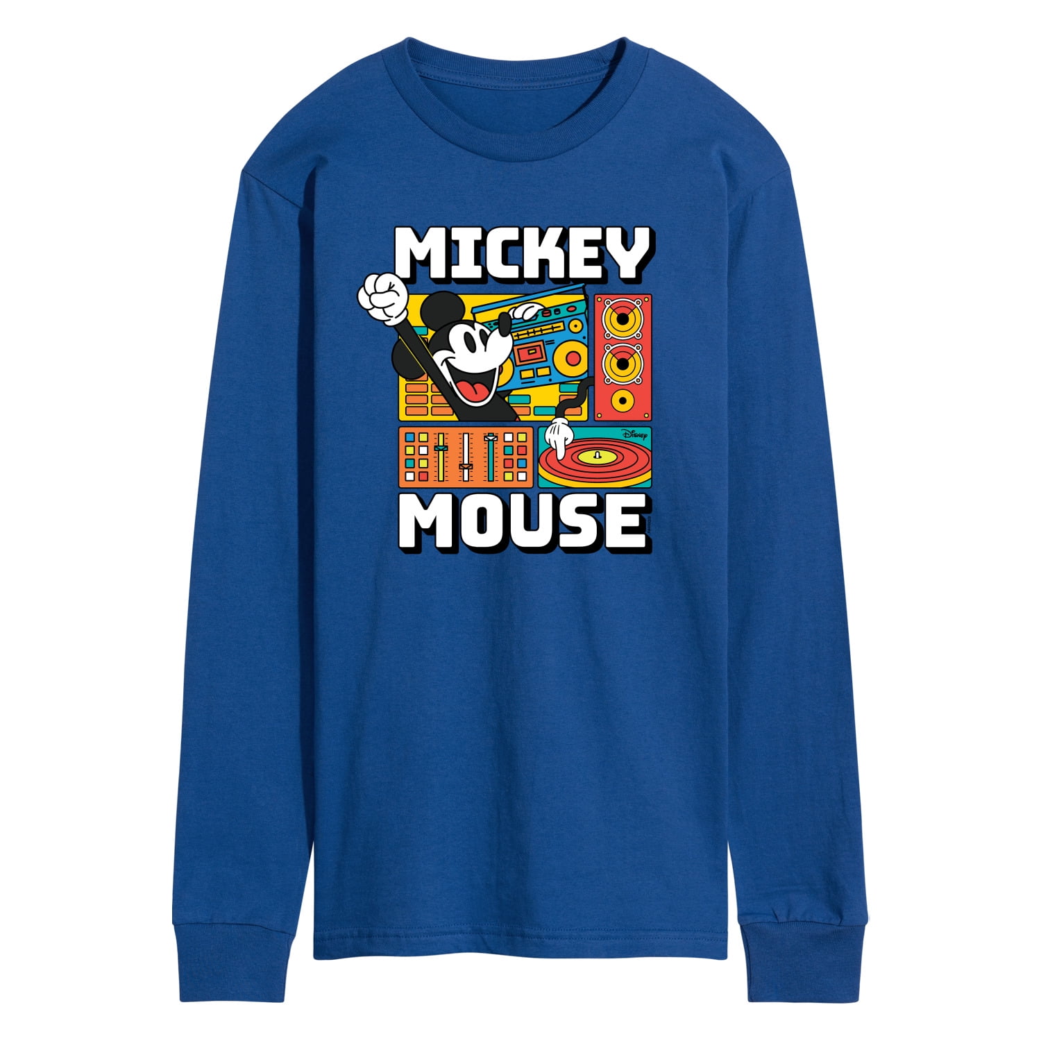 Disney - Mickey Wave Form - Men's Long Sleeve Graphic T-Shirt - Walmart.com