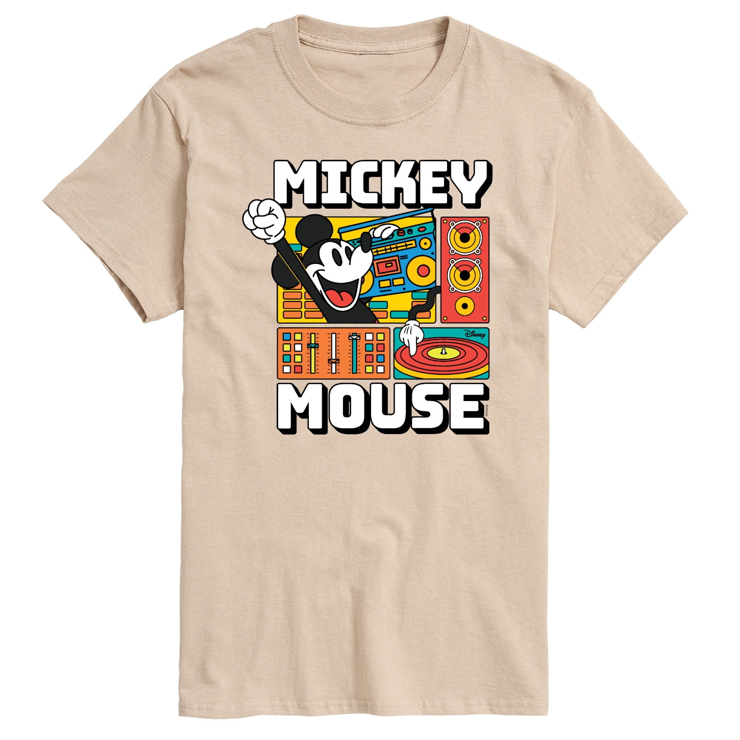 Disney - Mickey Wave Form - Men's Short Sleeve Graphic T-Shirt ...