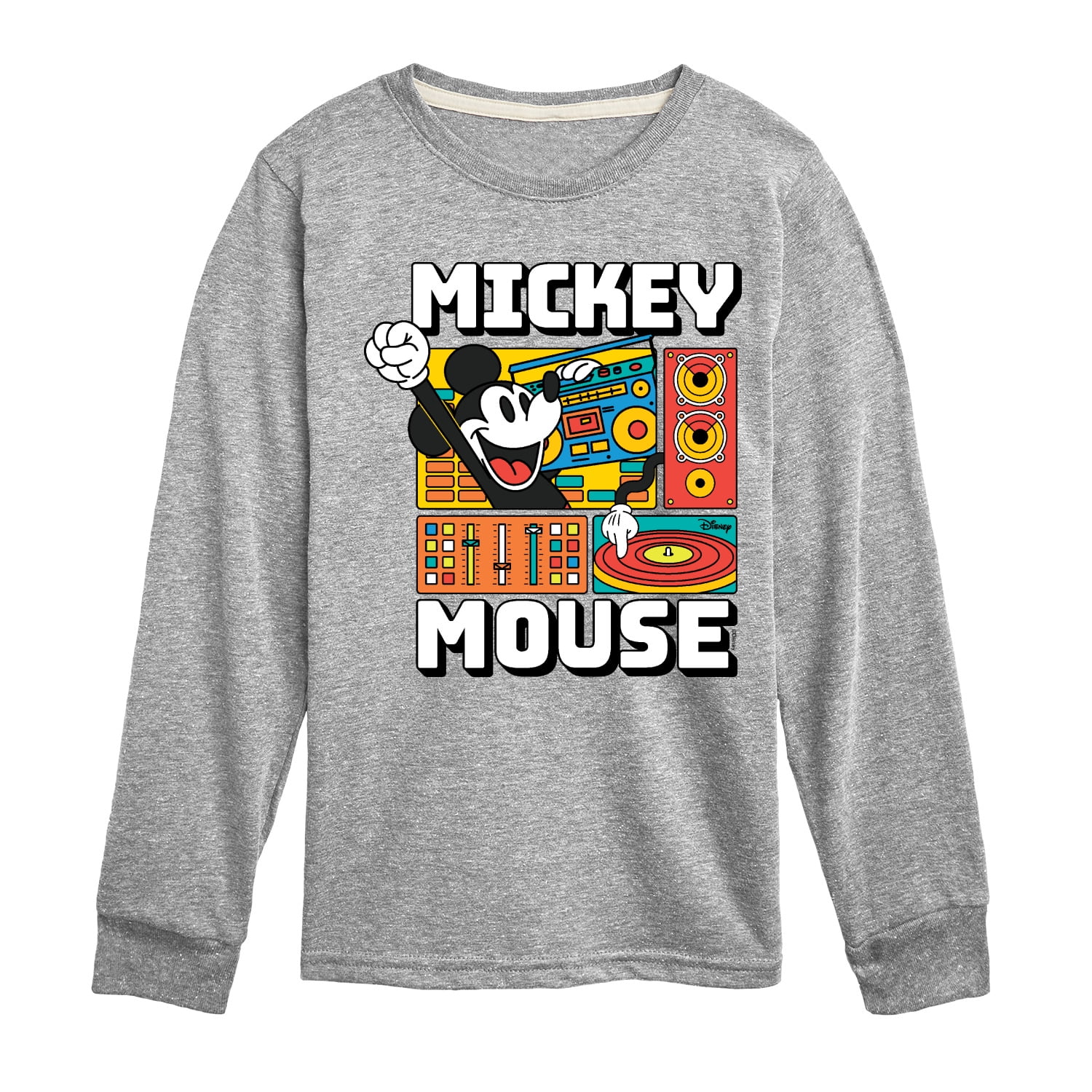 Disney - Mickey Wave Form - Toddler & Youth Long Sleeve Graphic T-Shirt ...