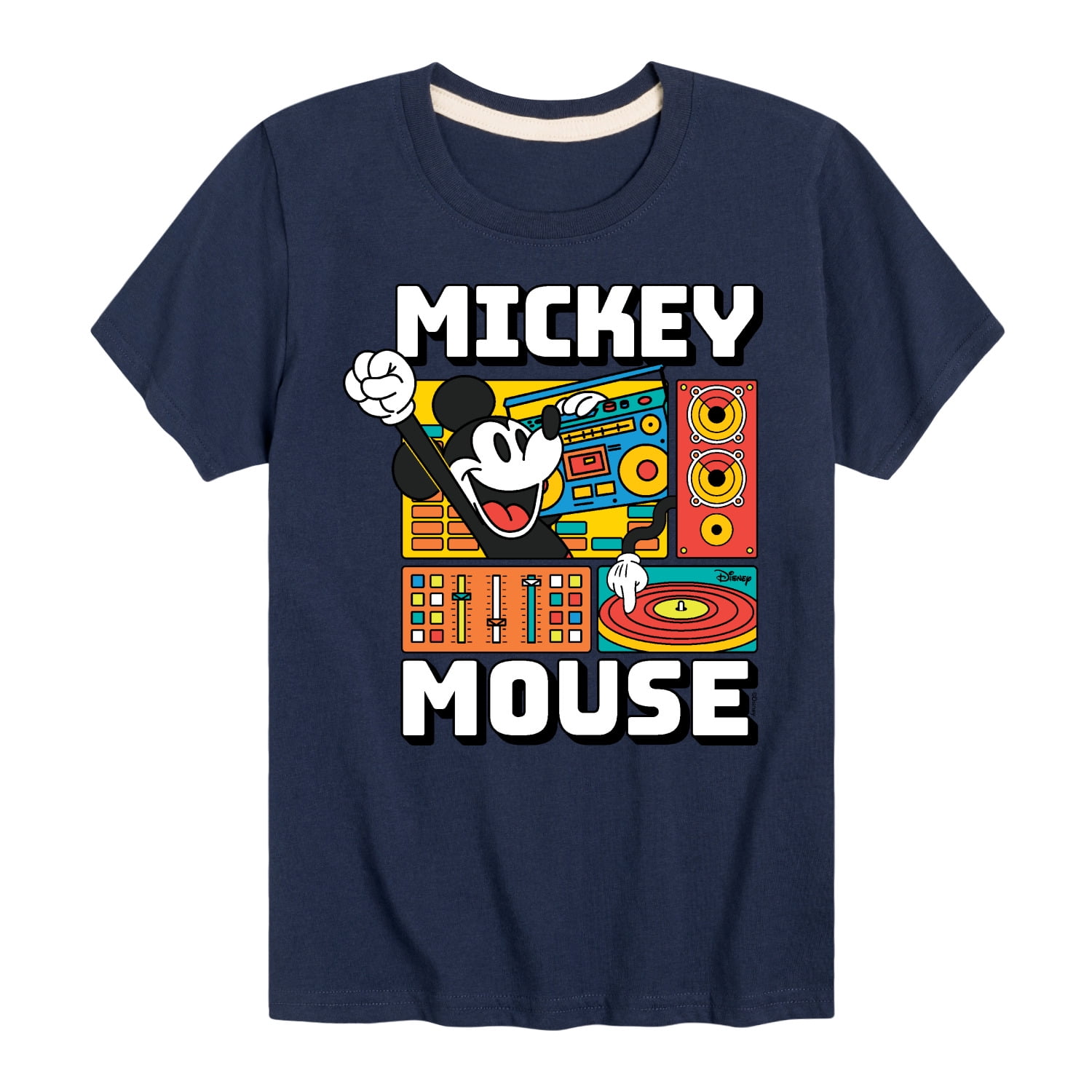 Disney - Mickey Wave Form - Toddler & Youth Short Sleeve Graphic T ...