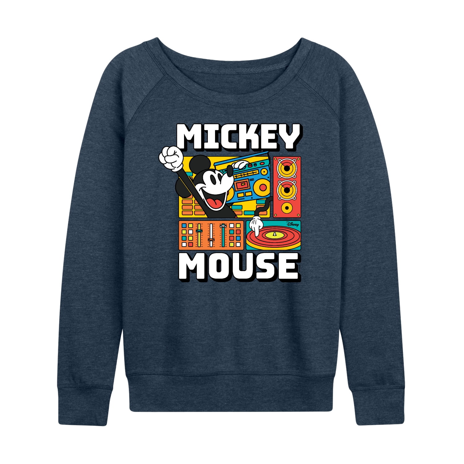 Disney - Mickey Wave Form - Women's Lightweight French Terry Long ...