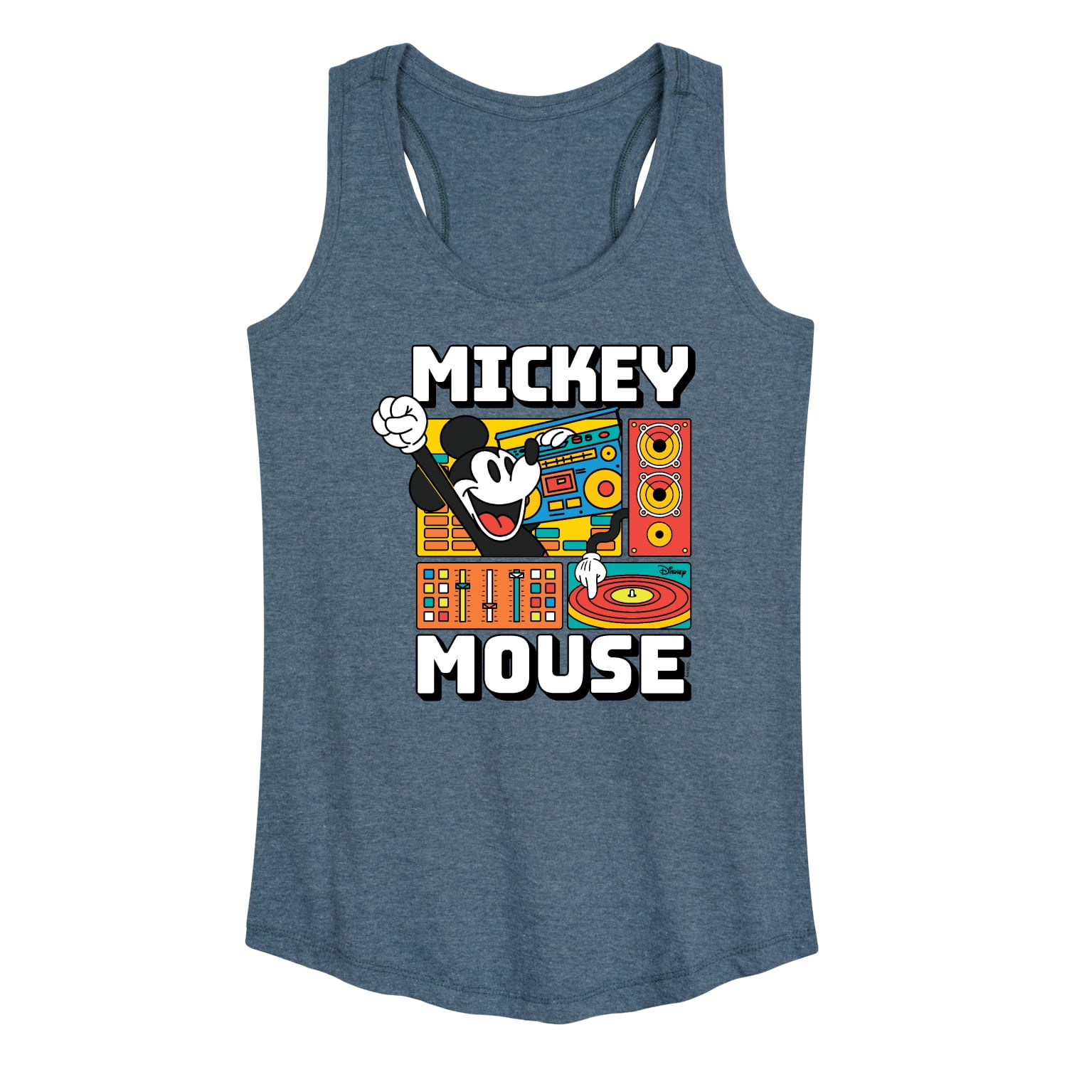 Disney - Mickey Wave Form - Women's Racerback Tank Top - Walmart.com