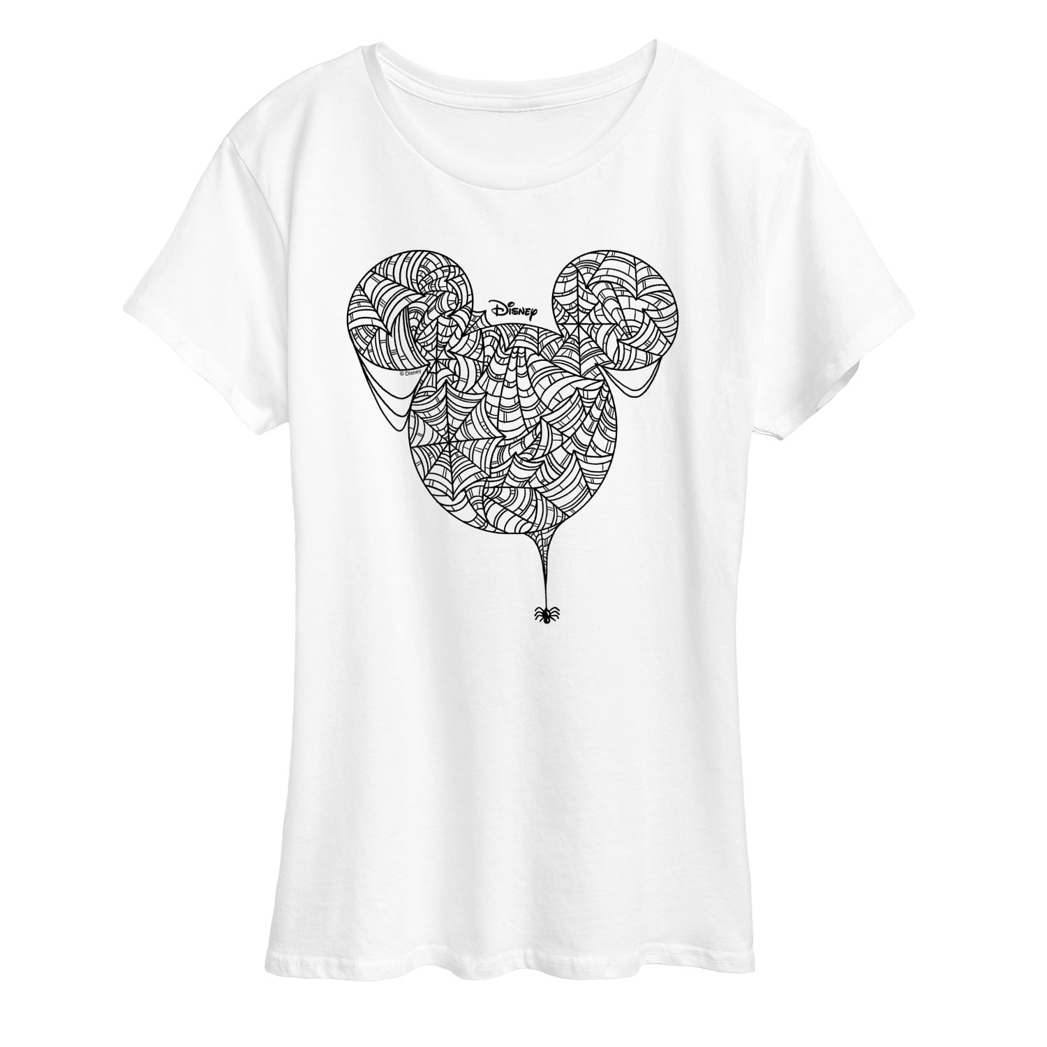 Disney - Mickey Web Head - Women's Short Sleeve Graphic T-Shirt ...