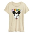 Disney - Mickey Wink - Women's Short Sleeve Graphic T-Shirt - Walmart.com