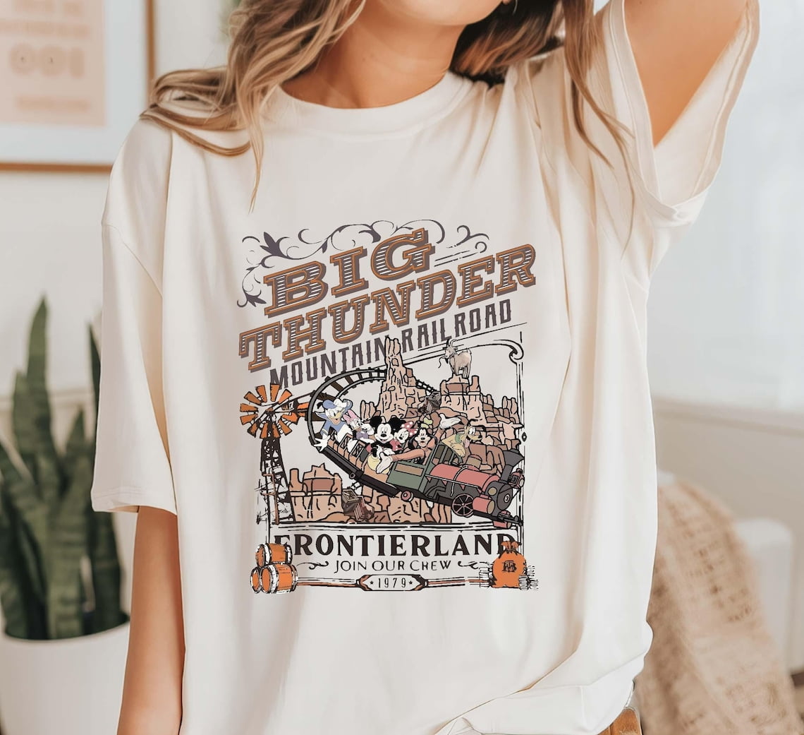 Disney Mickey and Friends Big Thunder Mountain Railroad T-shirt, The ...