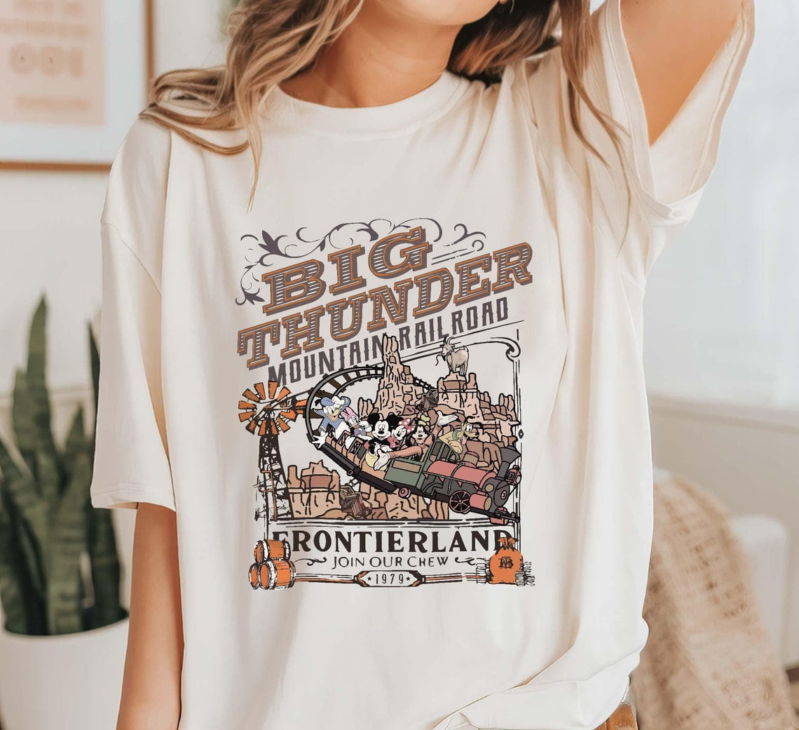 Disney Mickey and Friends Big Thunder Mountain Railroad T-shirt, The ...