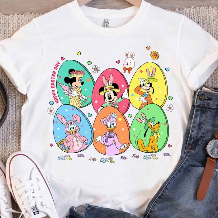 Disney Mickey and Friends Bunny Easter Eggs Happy Easter, Disney Family ...
