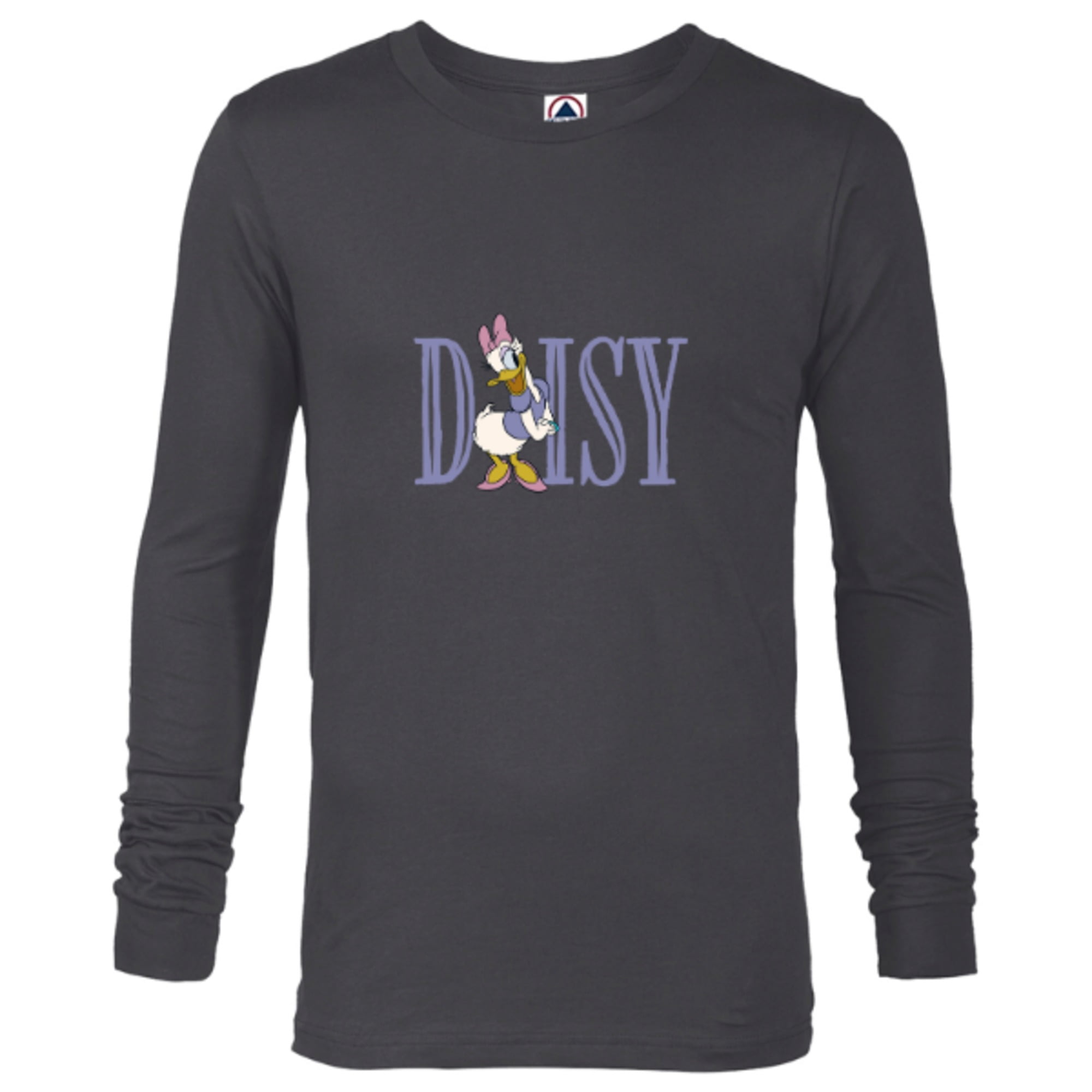 Disney Mickey and Friends Daisy Duck Lettering Classic - Long Sleeve T ...
