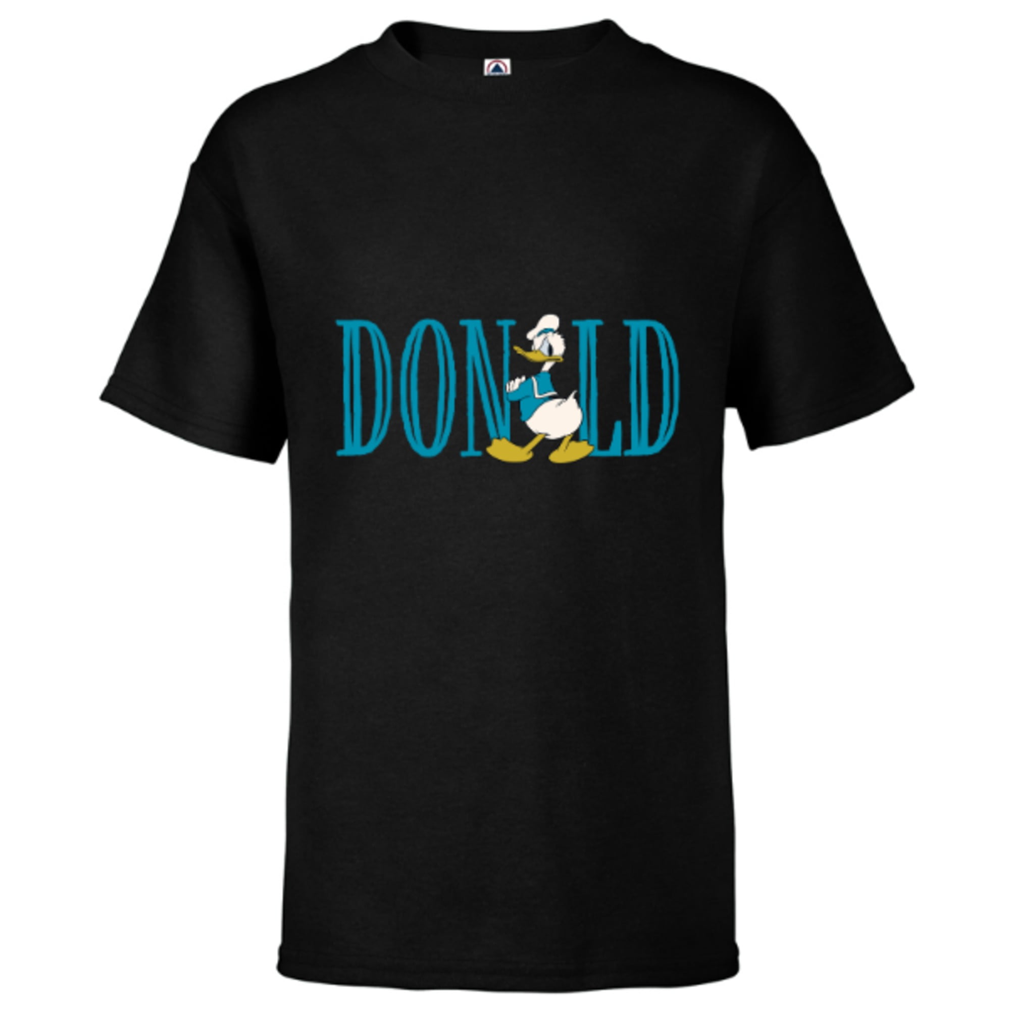 Disney Mickey and Friends Donald Duck Lettering Classic - Short Sleeve ...