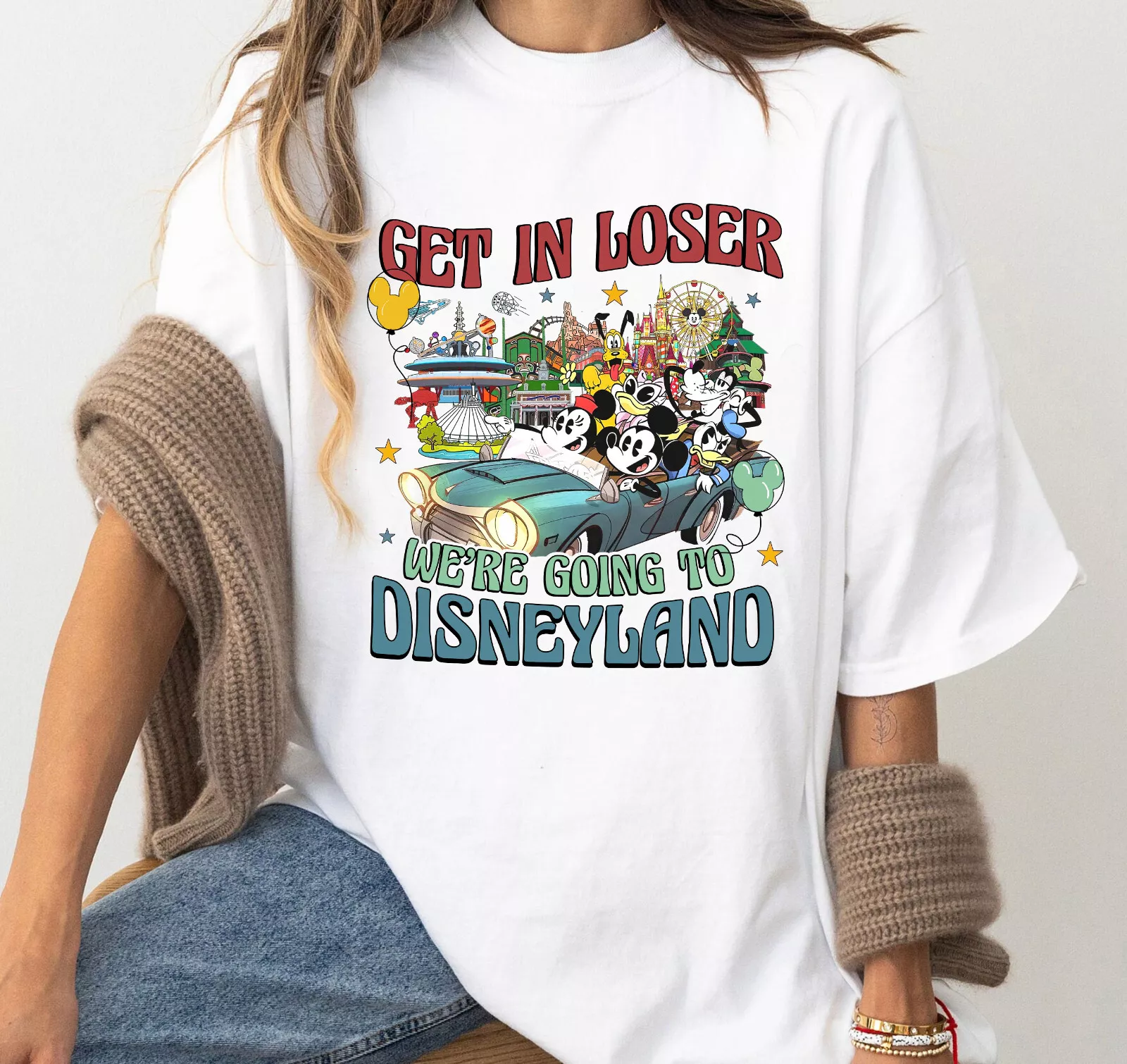 Disney Mickey and Friends Get in Loser Tee Unisex Adult - Walmart.com