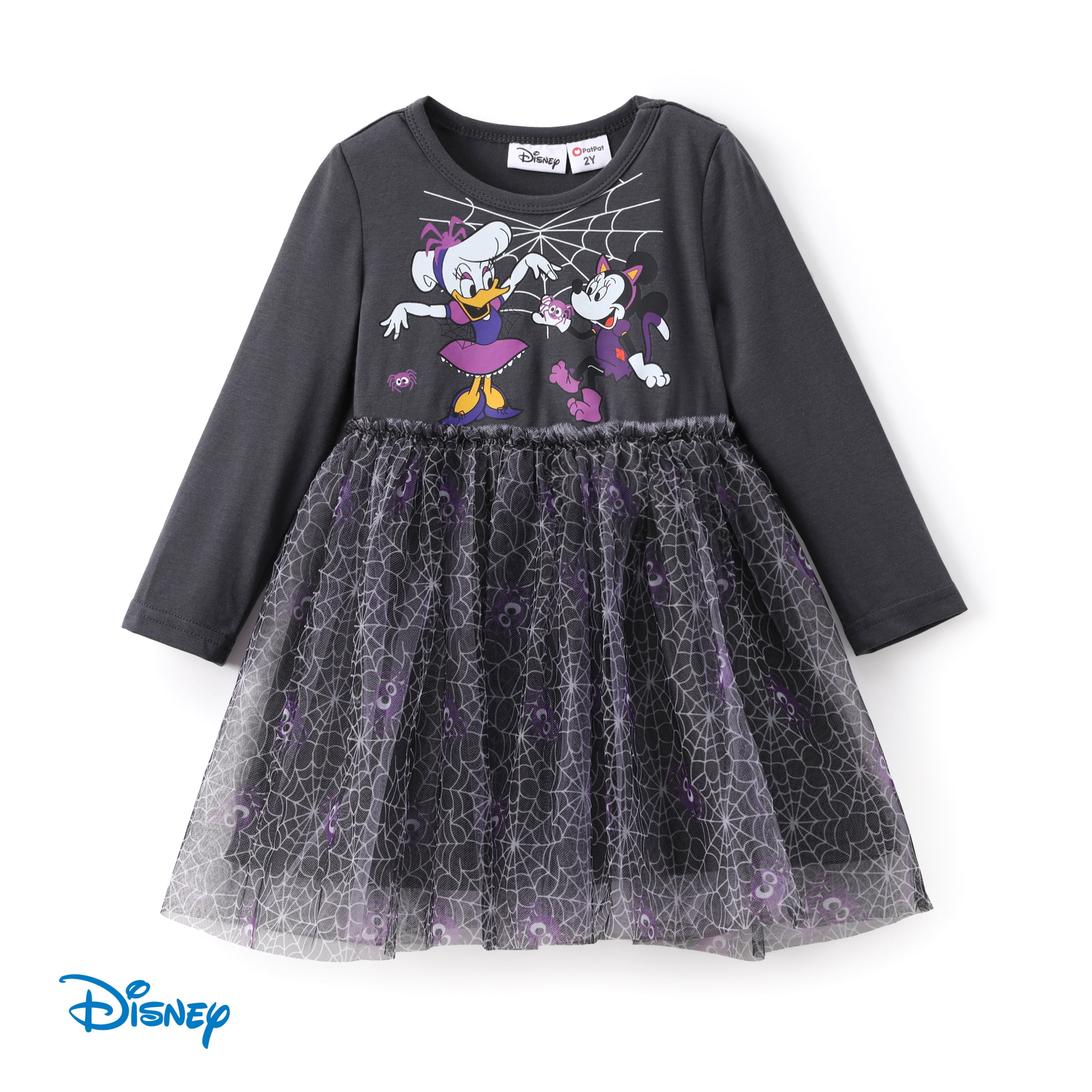 Disney Mickey and Friends Girls Tutu Dresses Minnie and Spider Graphic ...