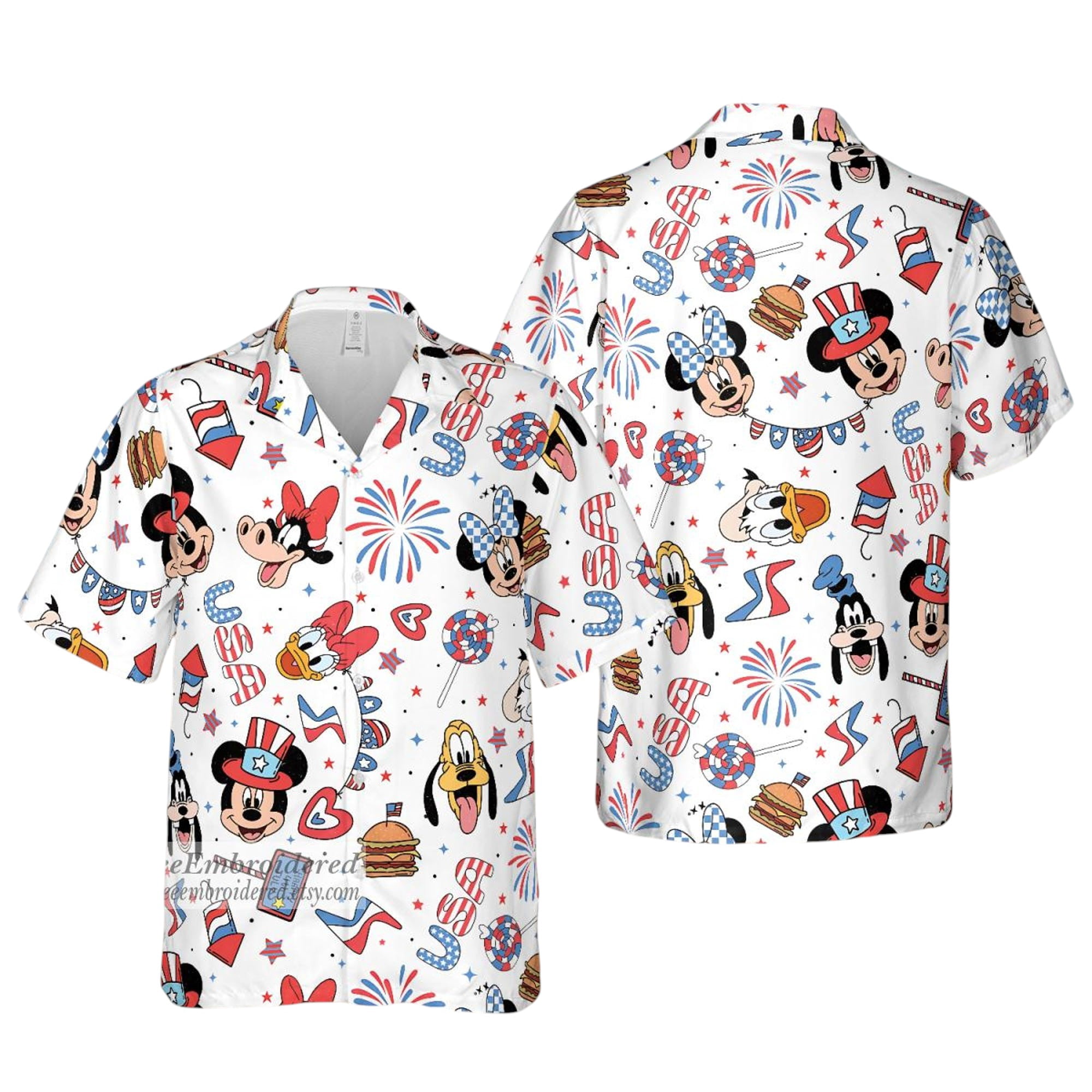 Disney Mickey and Friends Hawaiian Shirt,Magic Kingdom Vacation Tee ...