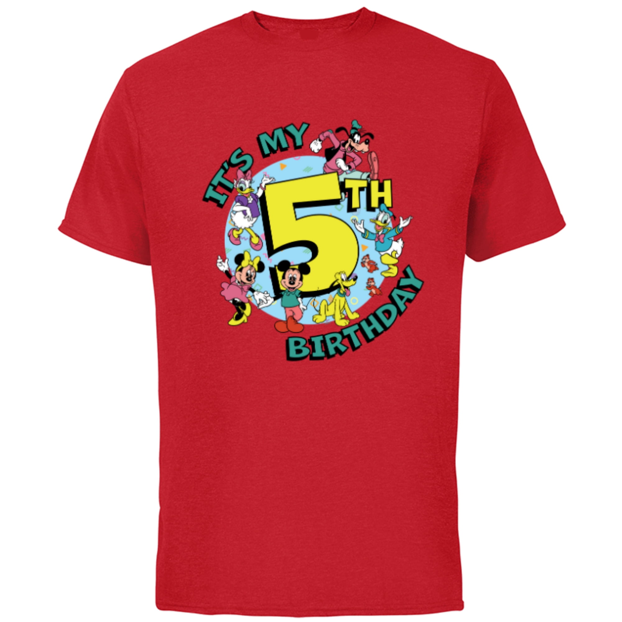 Disney Mickey and Friends It’s My Fifth 5th Birthday - Short Sleeve ...
