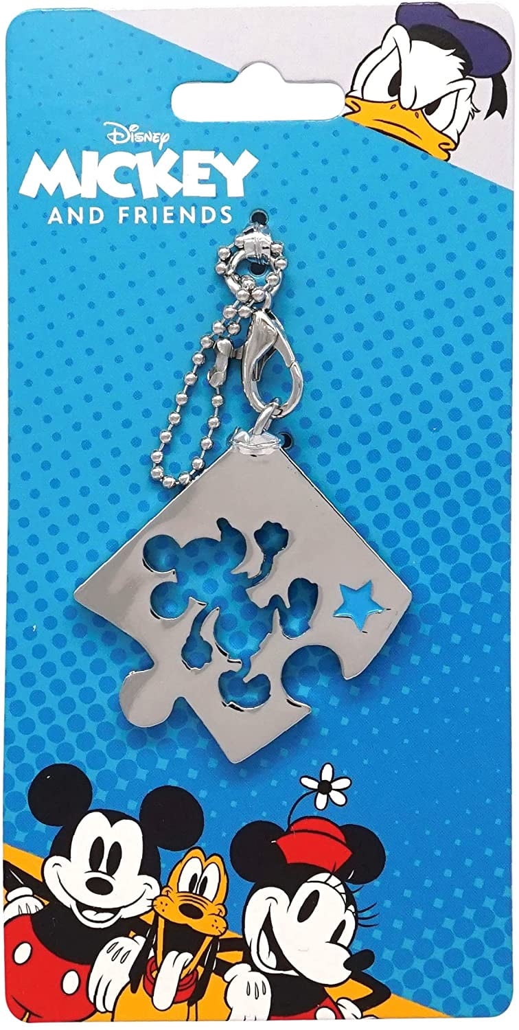 Disney Mickey and Friends: Mickey Puzzle Piece Pewter Key Chain ...
