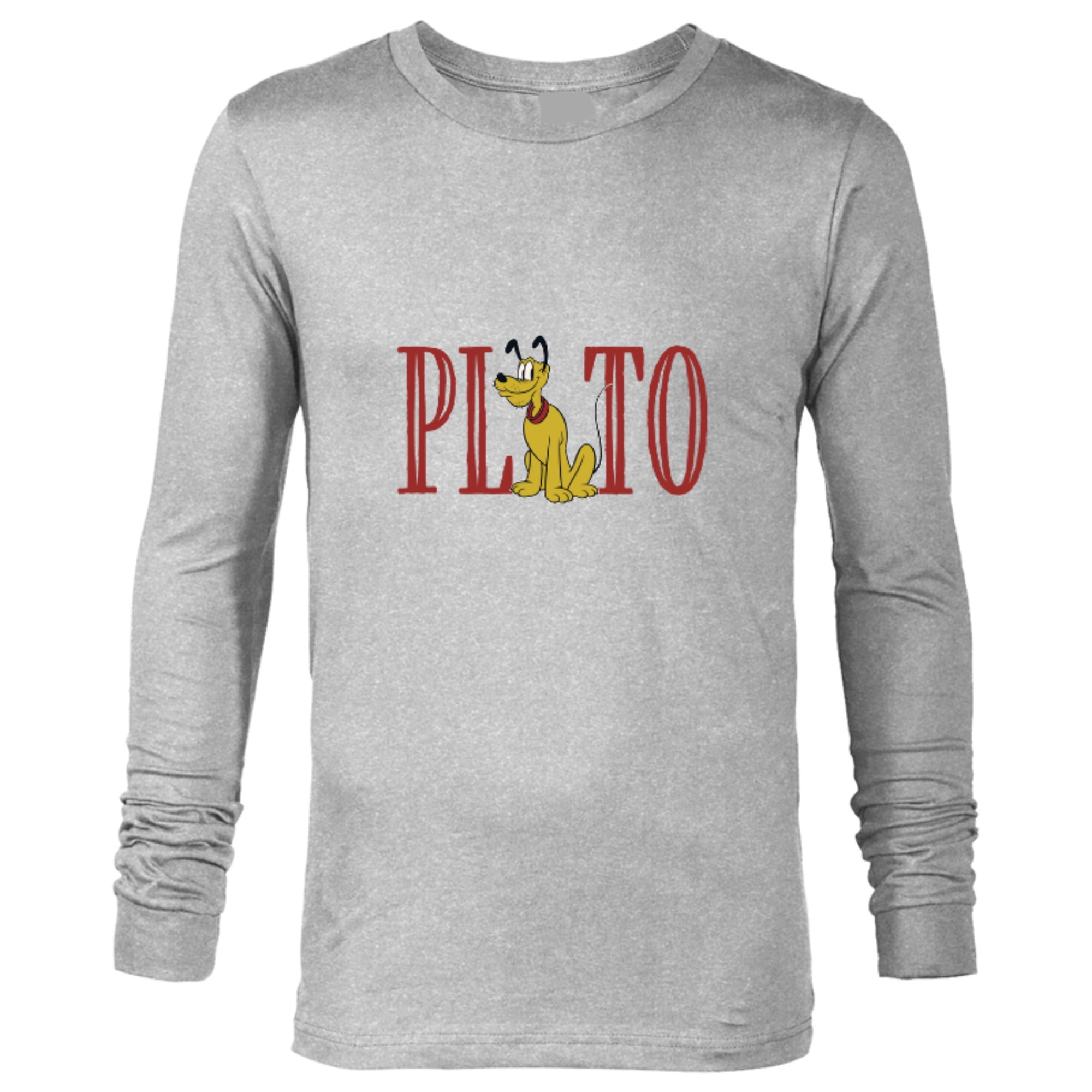 Disney Mickey and Friends Pluto Lettering Classic - Long Sleeve T-Shirt ...