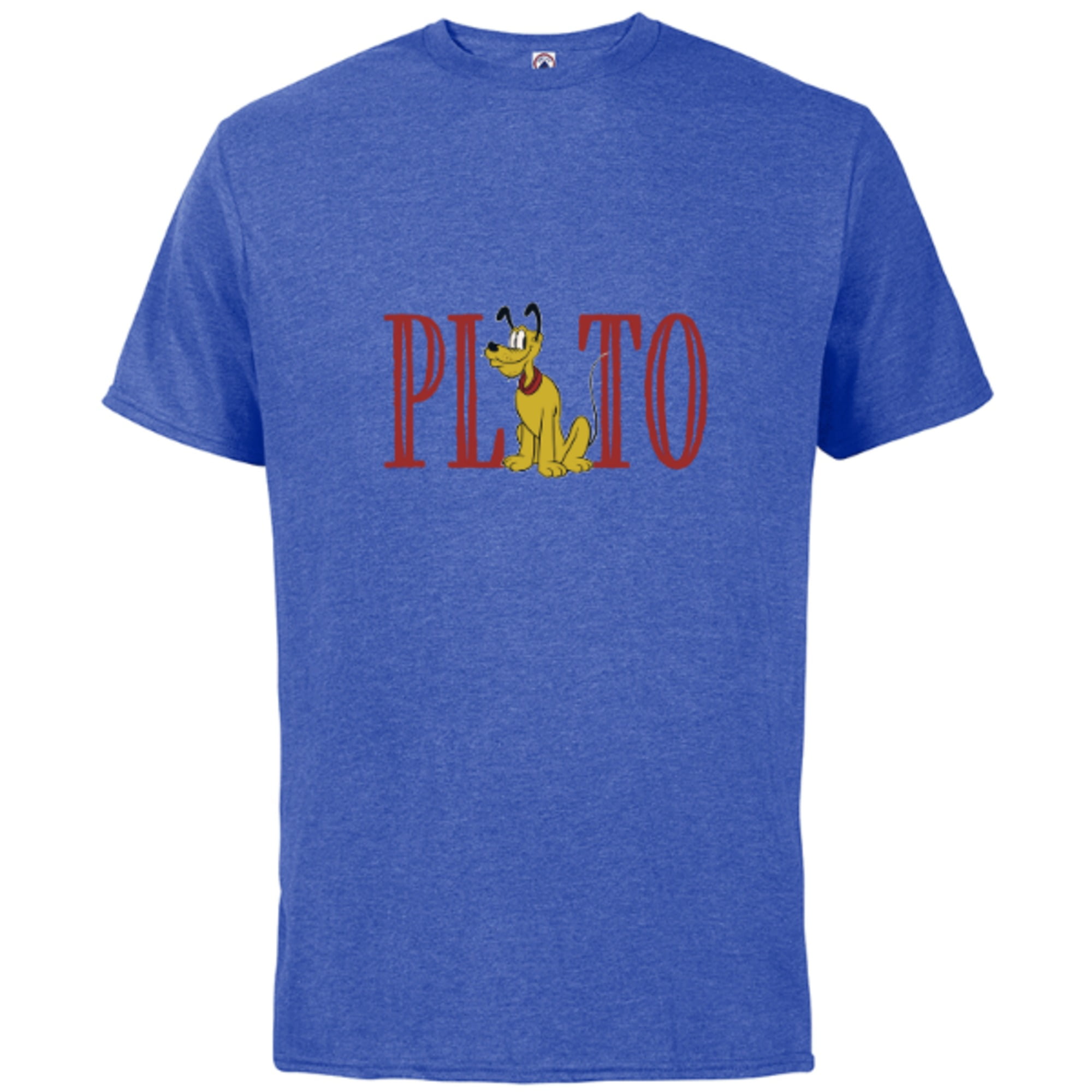 Disney Mickey and Friends Pluto Lettering Classic - Short Sleeve Cotton ...