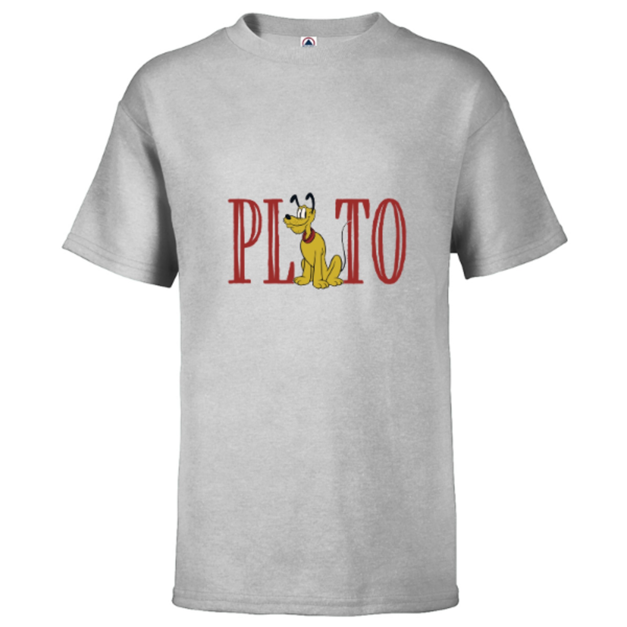 Disney Mickey and Friends Pluto Lettering Classic - Short Sleeve T ...