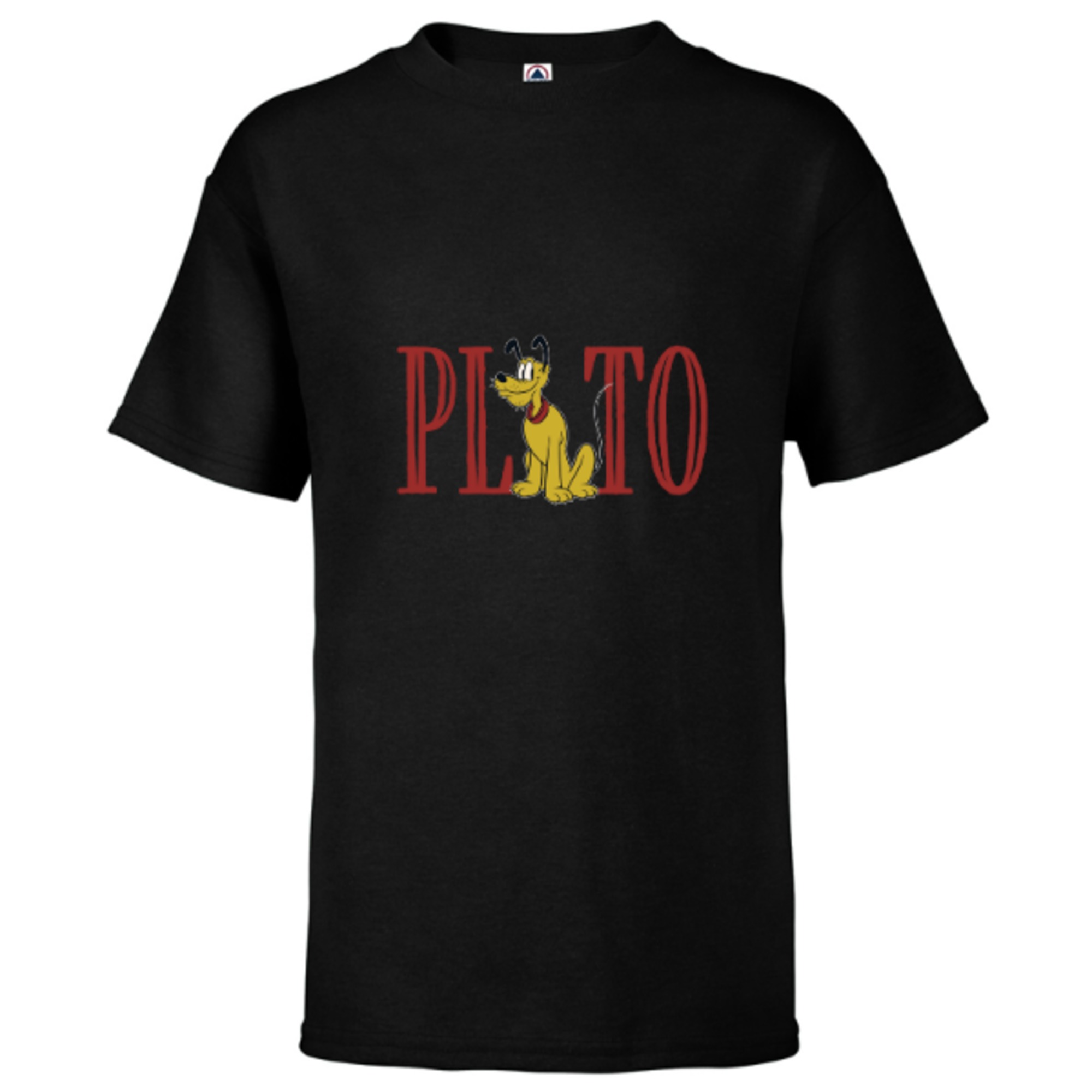 Disney Mickey and Friends Pluto Lettering Classic - Short Sleeve T ...