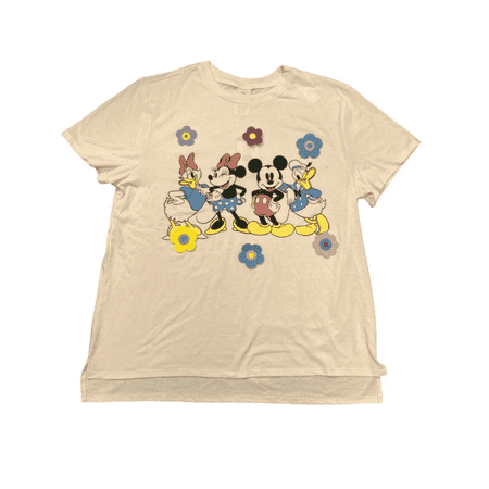 Disney Mickey and Friends Women's Short Sleeve Crochet Character Tee ...