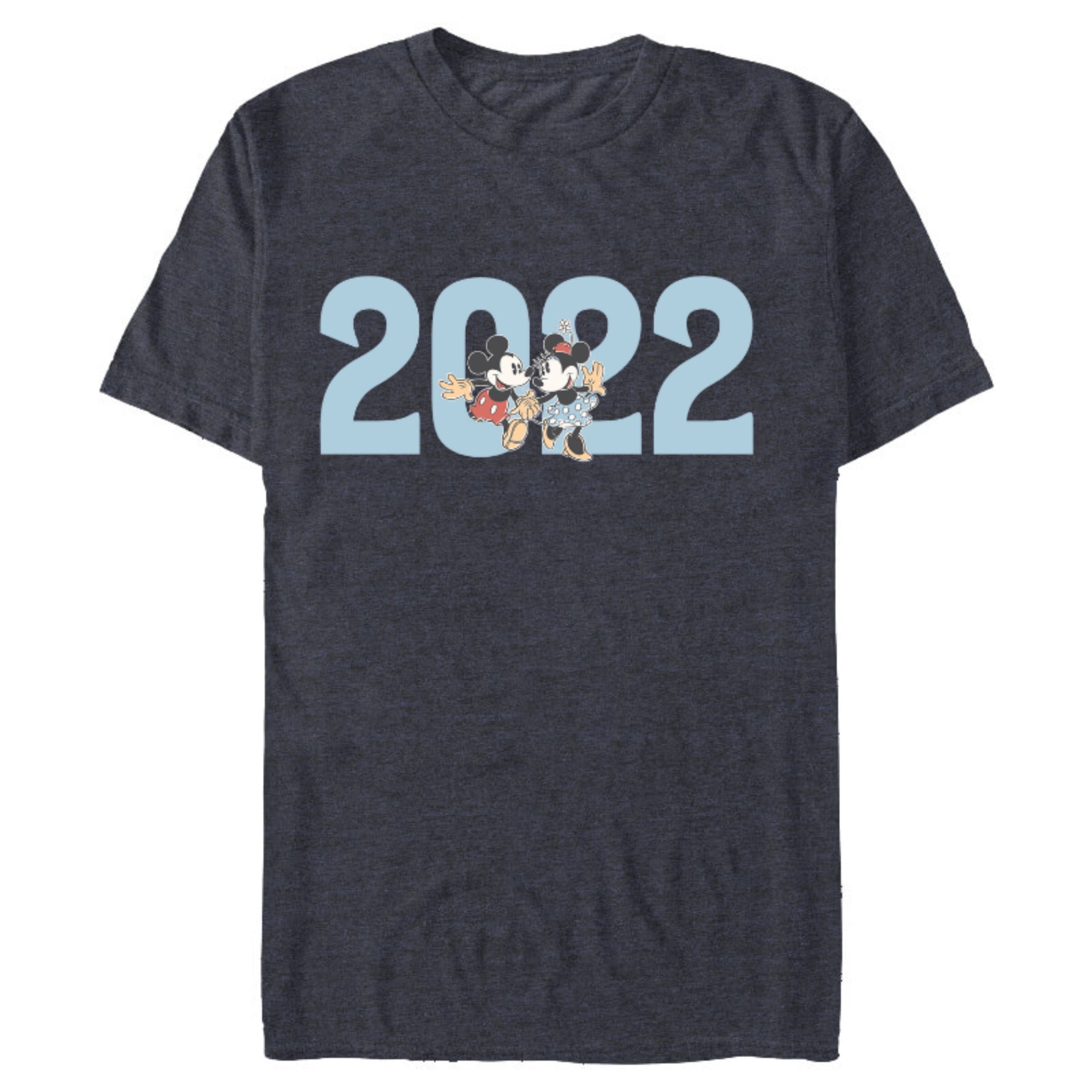 Disney Mickey and Minnie 2022 New Year’s Eve - Short Sleeve Blended T ...