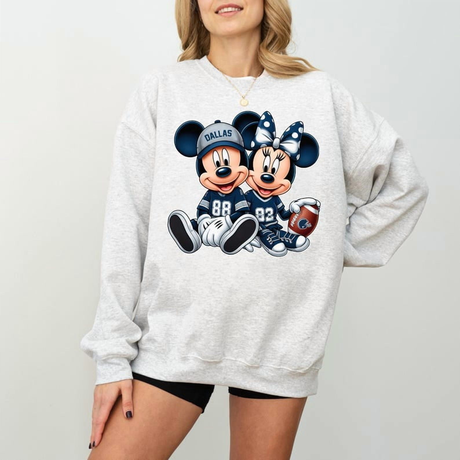 Disney Mickey and Minnie Dallas Football Sweatshirt , Disney Dallas ...