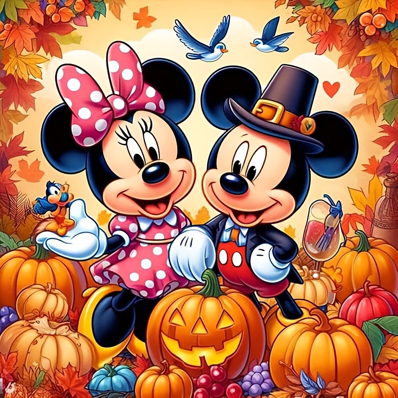 Disney Mickey and Minnie Diamond Painting Set -40x40cm Cartoon Theme ...