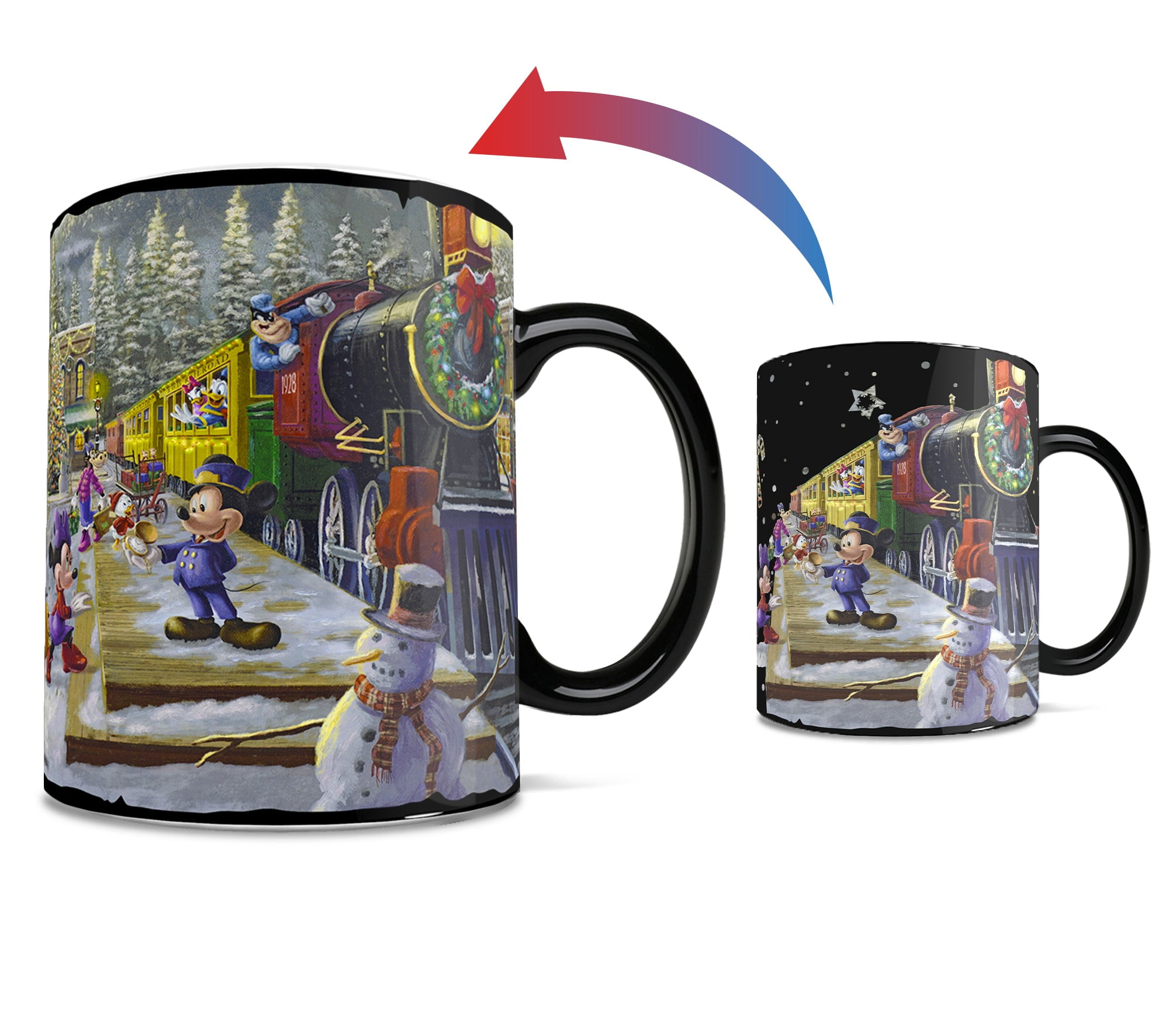Disney (Mickey and Minnie Mouse - Candy Cane Express) Morphing Mugs ...