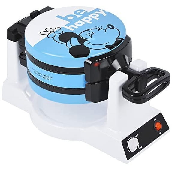 "Disney Mickey and Minnie Mouse Double Flip Waffle Maker, Nonstick ...
