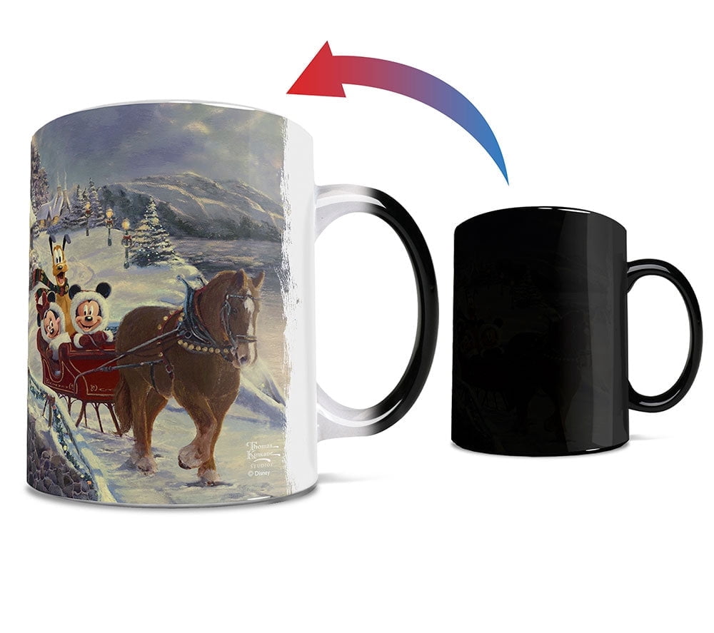 Disney (Mickey and Minnie Mouse - Evening Sleigh Ride) Morphing Mugs ...