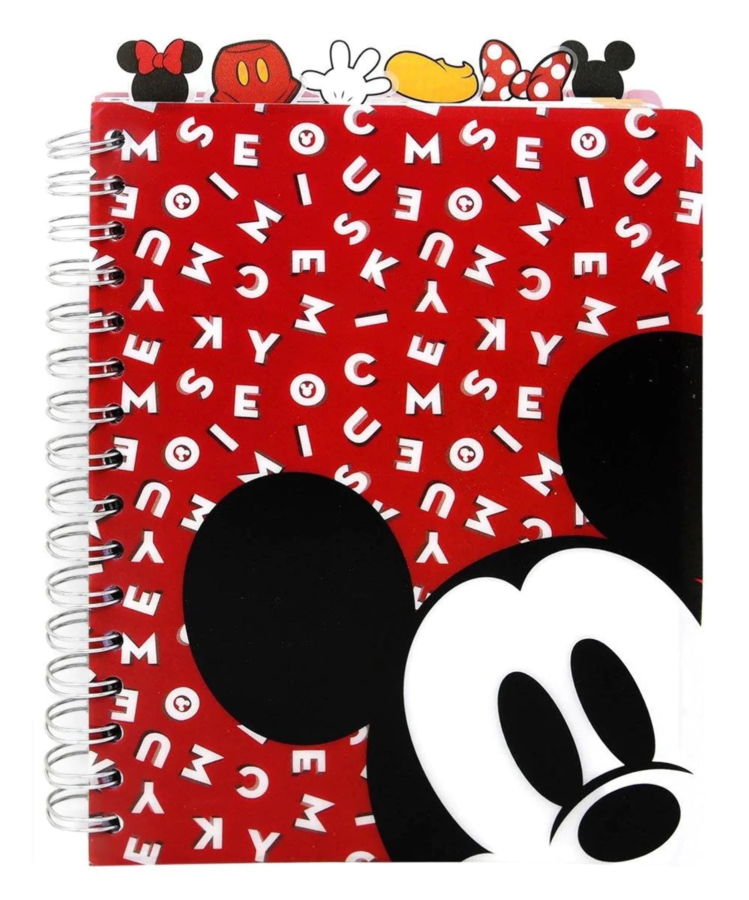 Disney Mickey & Minnie Mouse Spiral Notebook for School, Divided ...