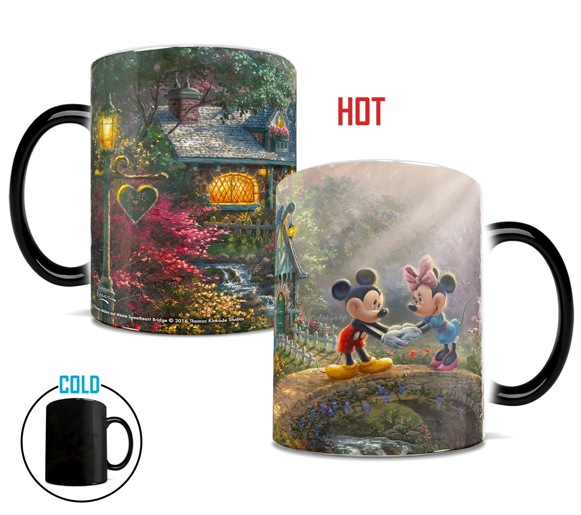 Disney (Mickey and Minnie Mouse - Sweetheart Bridge) Morphing Mugs® Heat-Sensitive Mug - Walmart.com