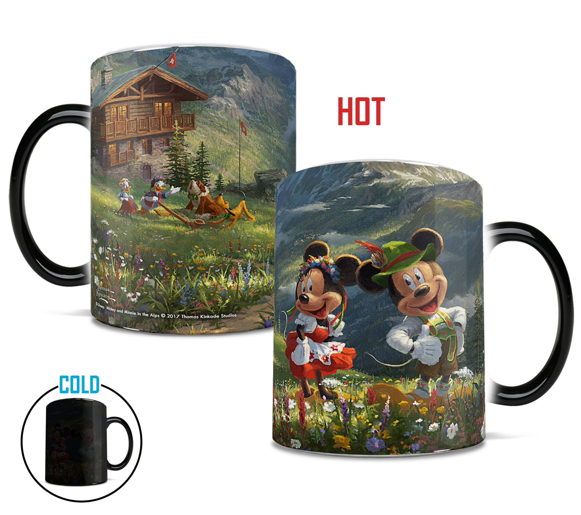 Disney (Mickey and Minnie Mouse - Swiss Alps) Morphing Mugs® Heat-Sensitive Mug - Walmart.com