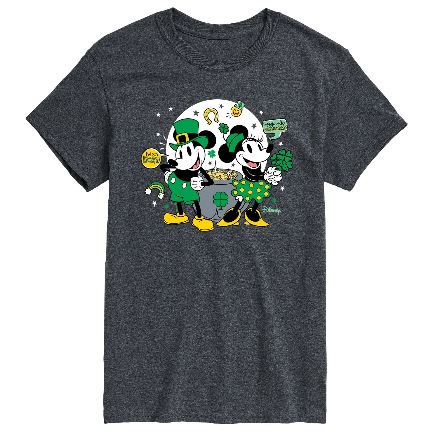 Disney - Mickey and Minnie Pot of Gold - Men's Short Sleeve Graphic T ...