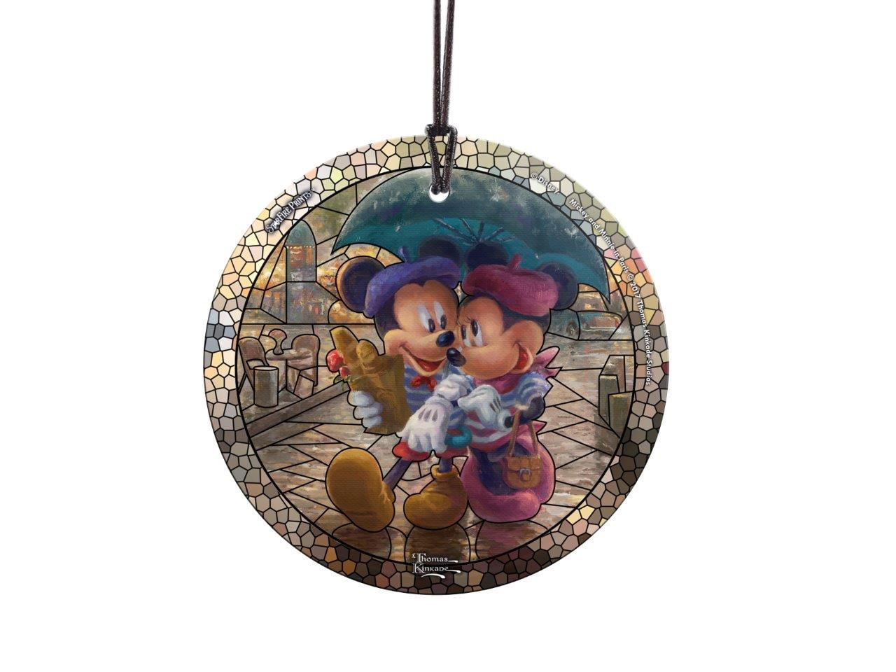 Disney (Mickey and Minnie in Paris - Stained Glass) StarFire Prints ...
