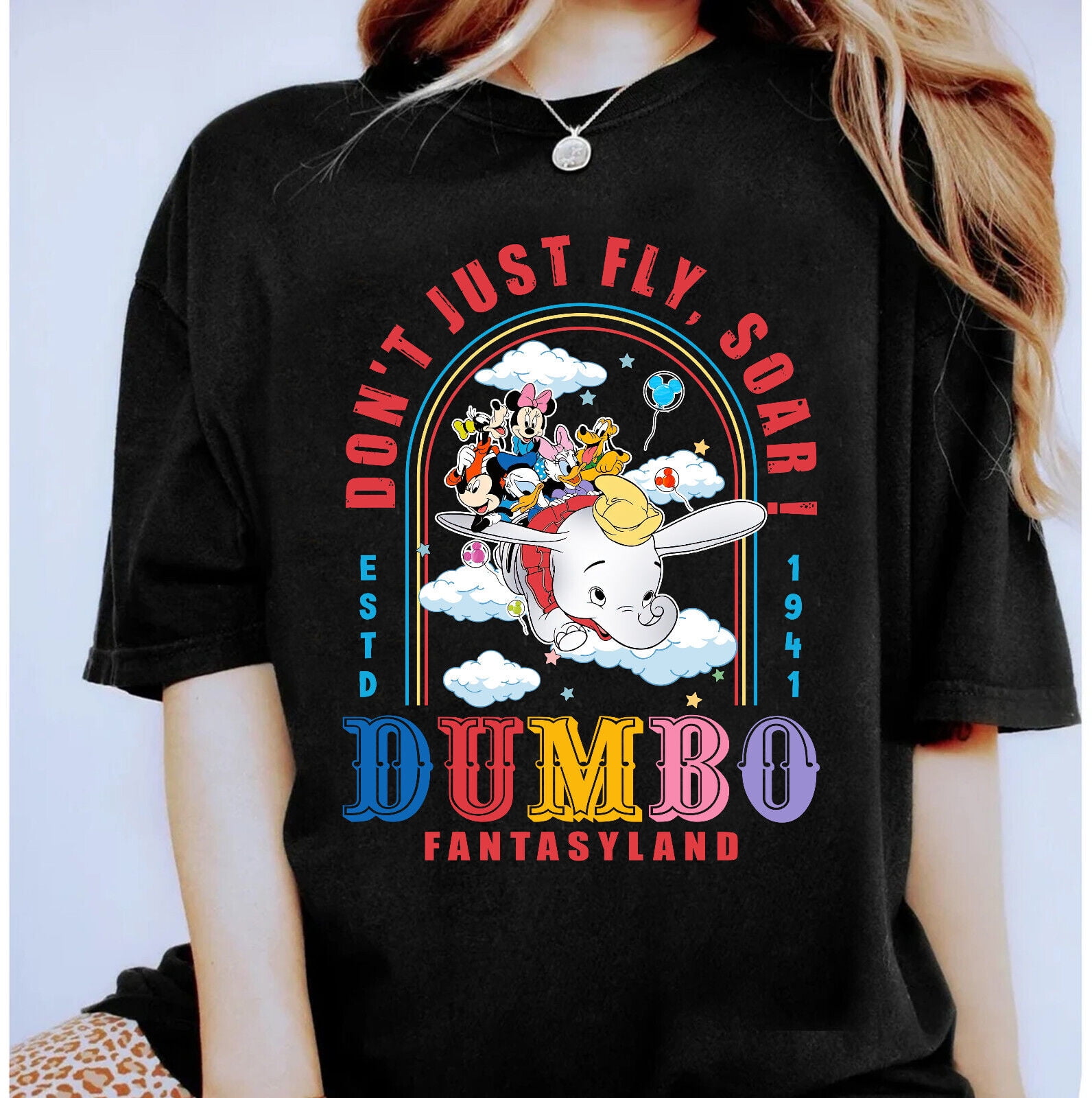 Disney Mickey & friends Dumbo Don't Just Fly Unisex Adult Kid Shirt ...