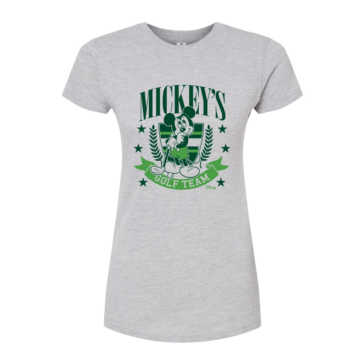 Disney - Mickeys Golf Team - Juniors Fitted Graphic T-Shirt - Walmart.com
